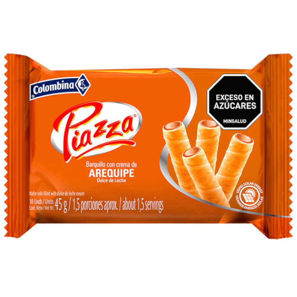 Barquillos Arequipe Piazza 45Gr | SuperBooM